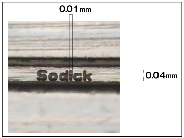 微細放電・ワイヤ加工 – Sodick F.T All Rights Reserved.